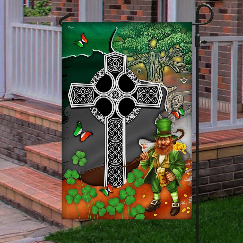 Irish Celtic Knot Cross Flag Tree Of Life MLH2152F - Flagwix
