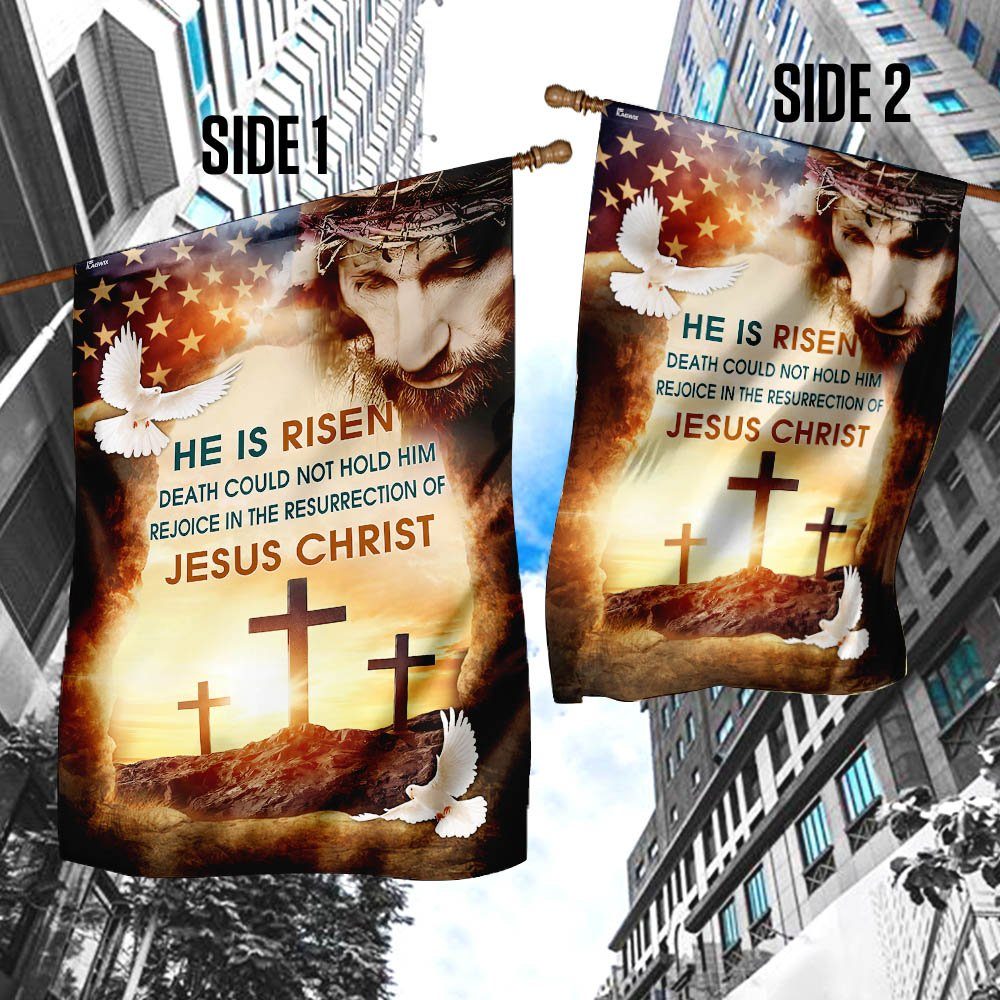 Jesus Christ. He Is Risen Flag – Flagwix