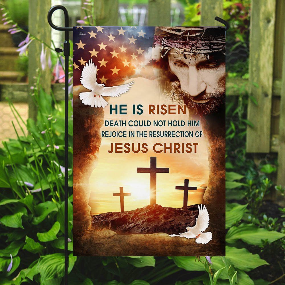 Jesus Christ. He Is Risen Flag – Flagwix