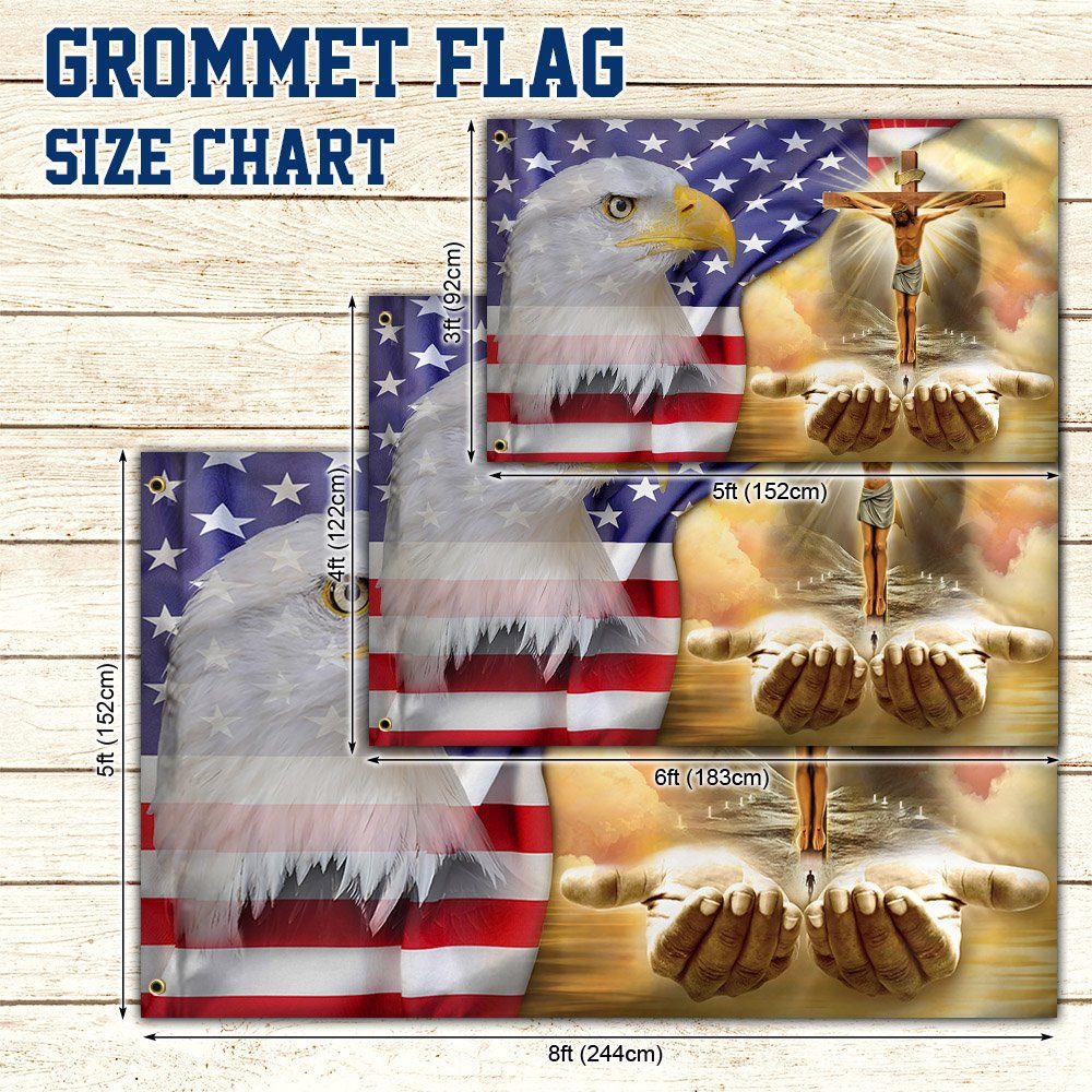 Jesus Christ Eagle Grommet Flag MLH2174GF – Flagwix