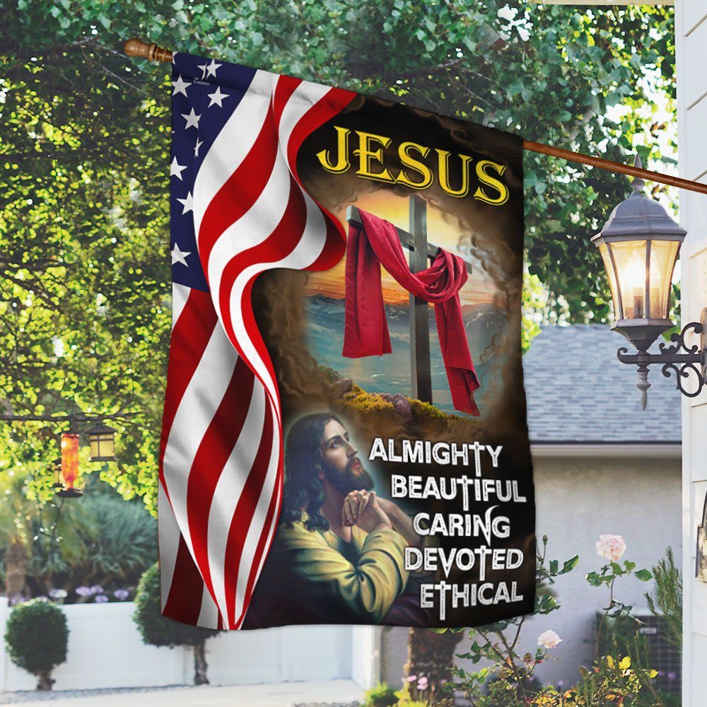 Jesus Christ Flag Jesus Almighty Beautiful Caring Devoted Ethical ...
