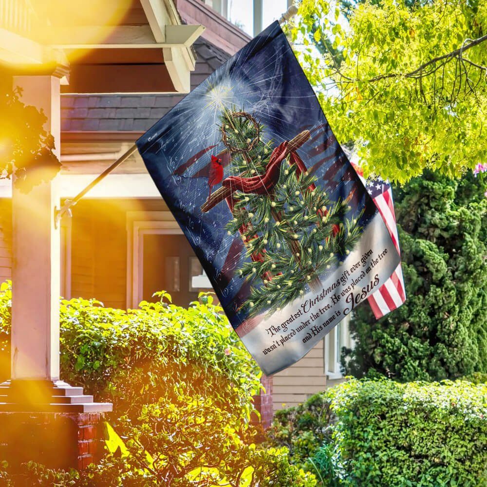 Jesus Christ The Greatest Gift Christmas Flag – Flagwix