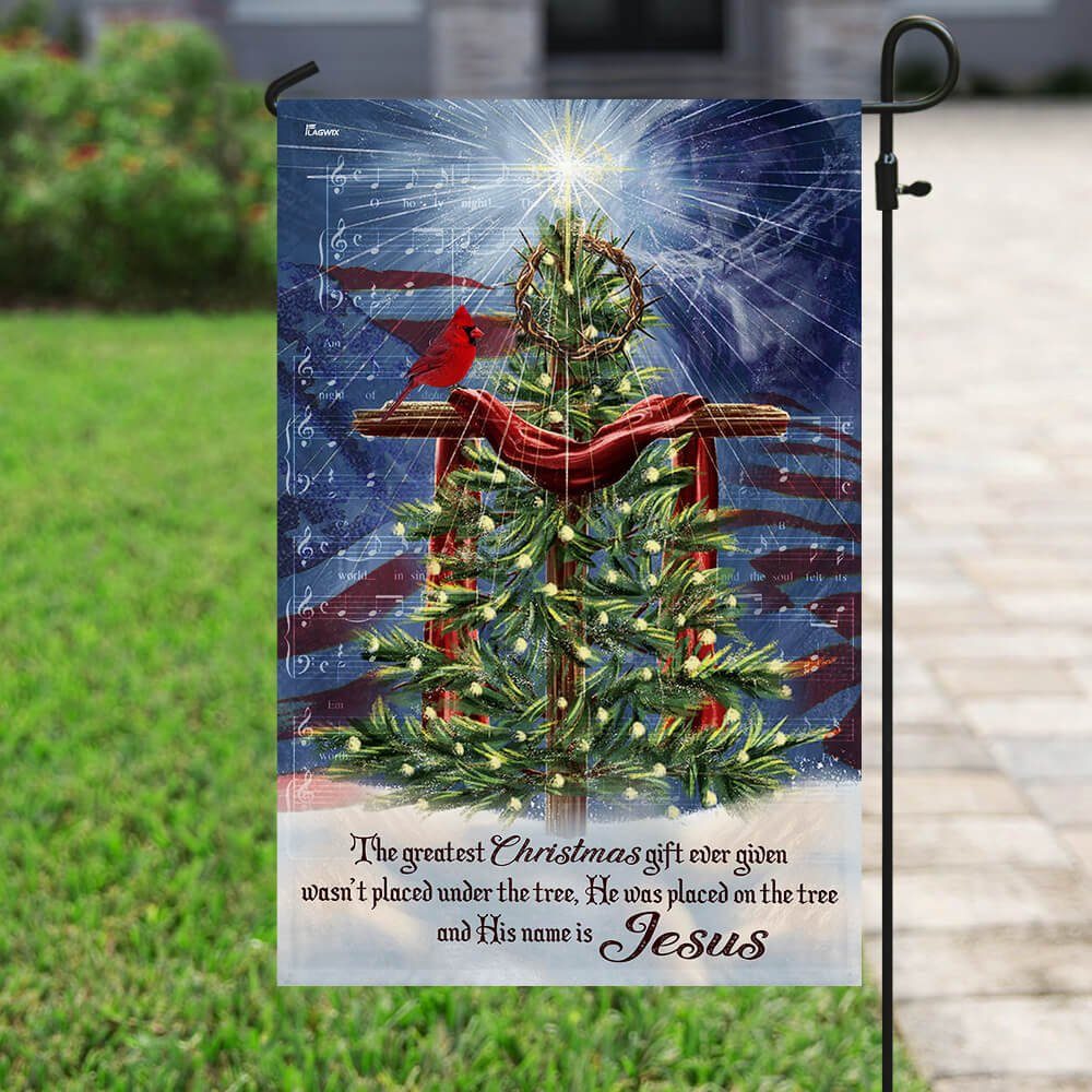 Jesus Christ The Greatest Gift Christmas Flag – Flagwix