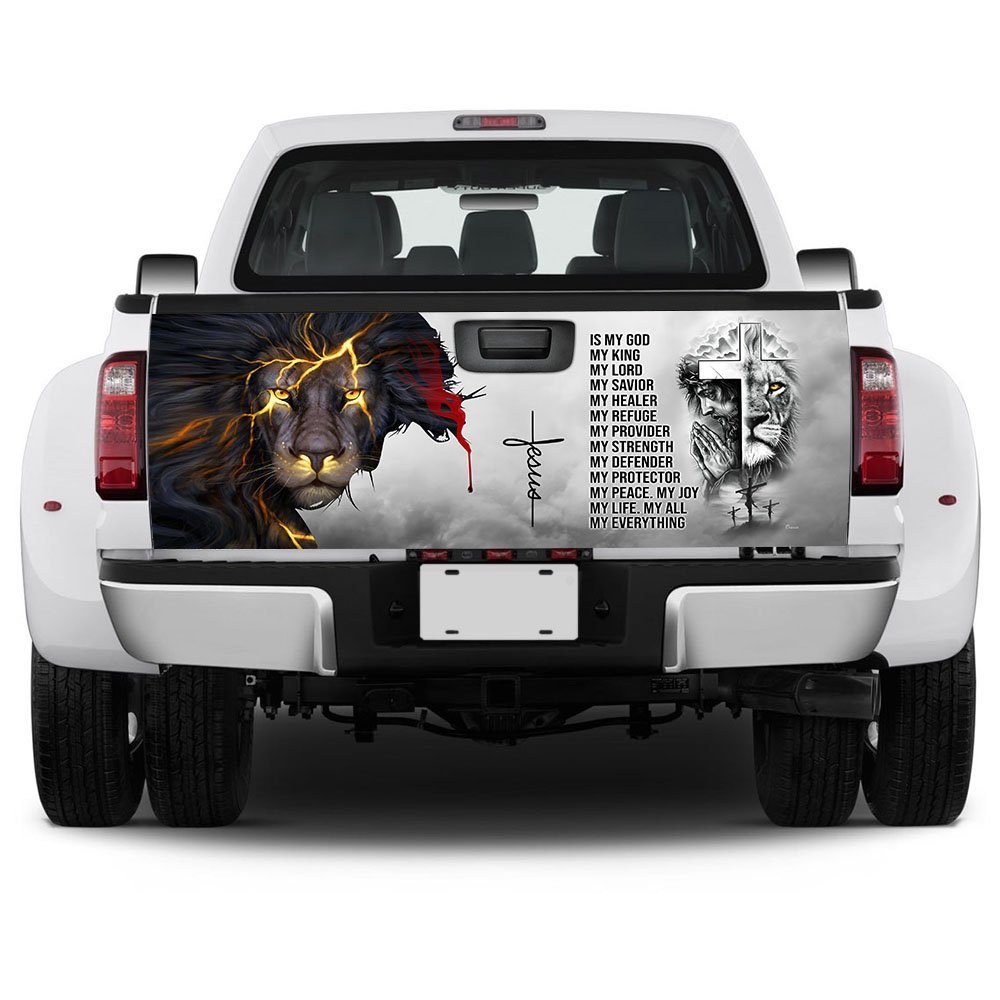 Jesus Christ Truck Tailgate Decal Sticker Wrap - Flagwix