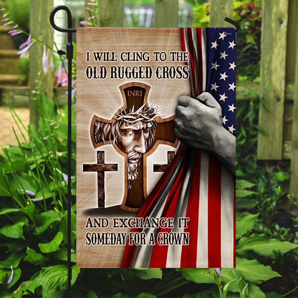 Jesus Cross Flag The Old Rugged Cross MLH1937F - Flagwix
