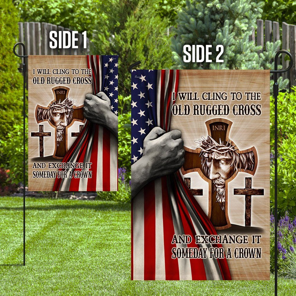Jesus Cross Flag The Old Rugged Cross MLH1937F - Flagwix