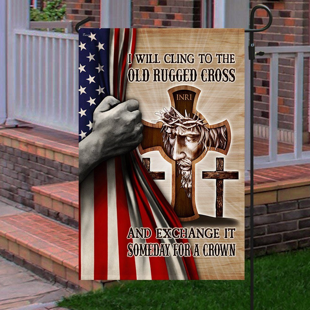 Jesus Cross Flag The Old Rugged Cross MLH1937F - Flagwix