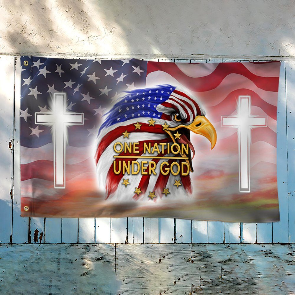 Jesus Eagle Grommet Flag One Nation Under God BNN153GF – Flagwix
