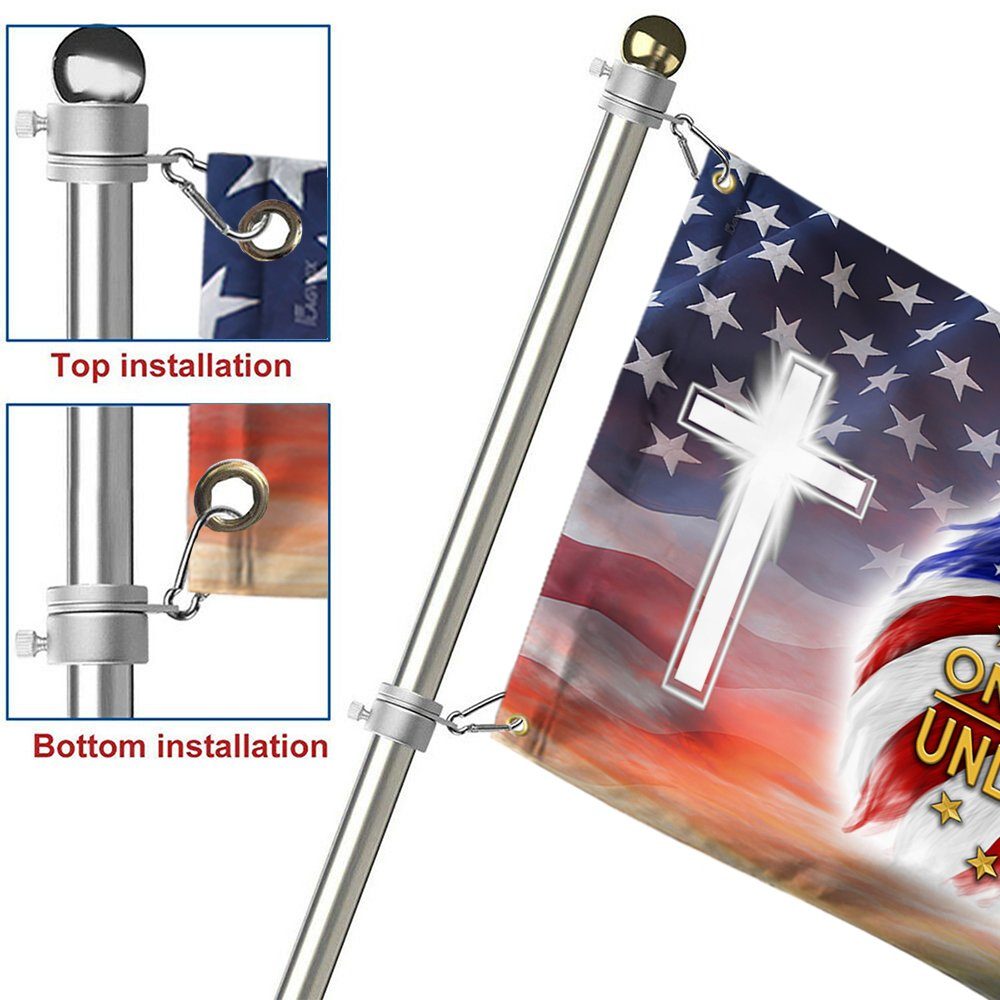 Jesus Eagle Grommet Flag One Nation Under God BNN153GF – Flagwix