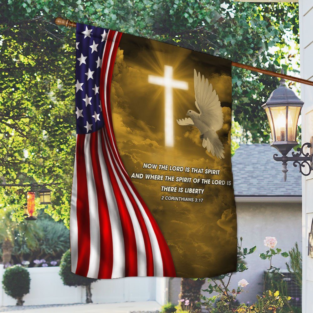Jesus Flag Holy Spirit Liberty American Flag TRL1771F - Flagwix