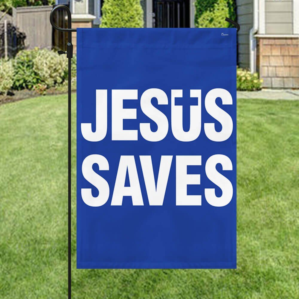 Jesus Flag Jesus Saves Christian Flag QTR344F - Flagwix