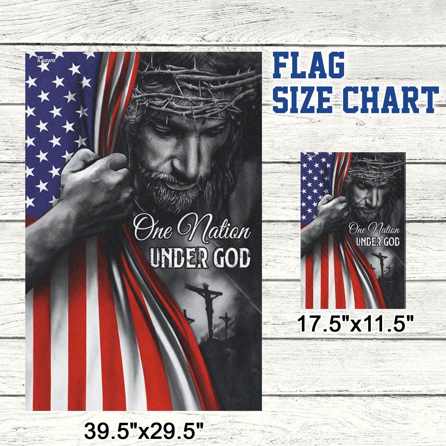 Jesus Flag One Nation Under God Flag TRL06F2 – Flagwix