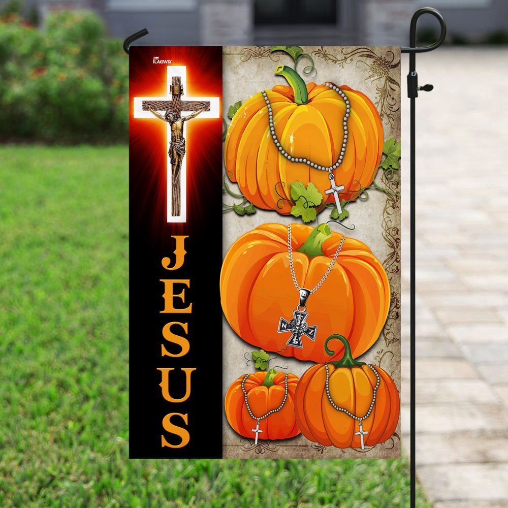 Jesus Pumpkin Flag - Flagwix