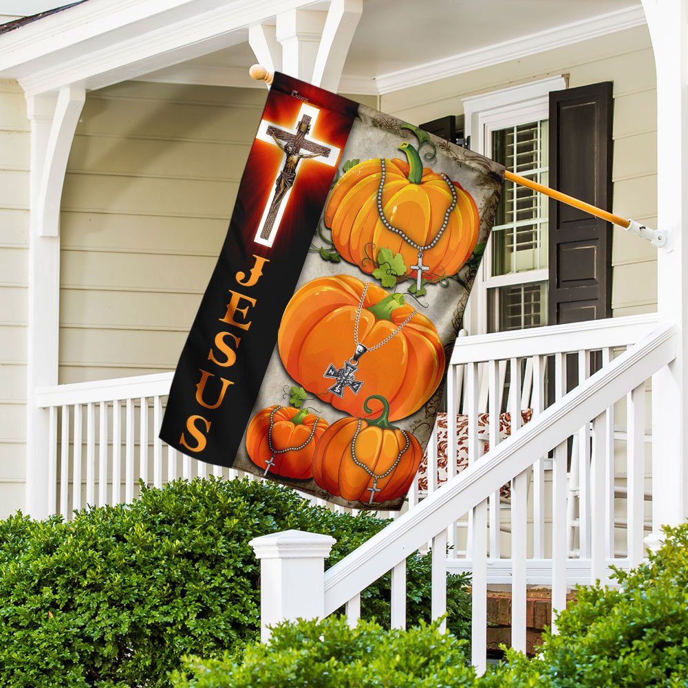 Jesus Pumpkin Flag - Flagwix