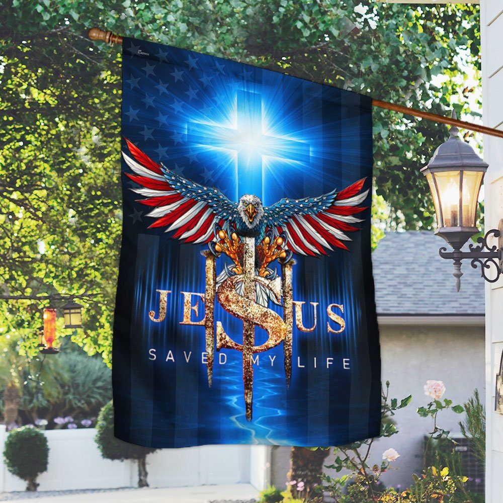 Jesus Saved My Life Flag TQN399F – Flagwix
