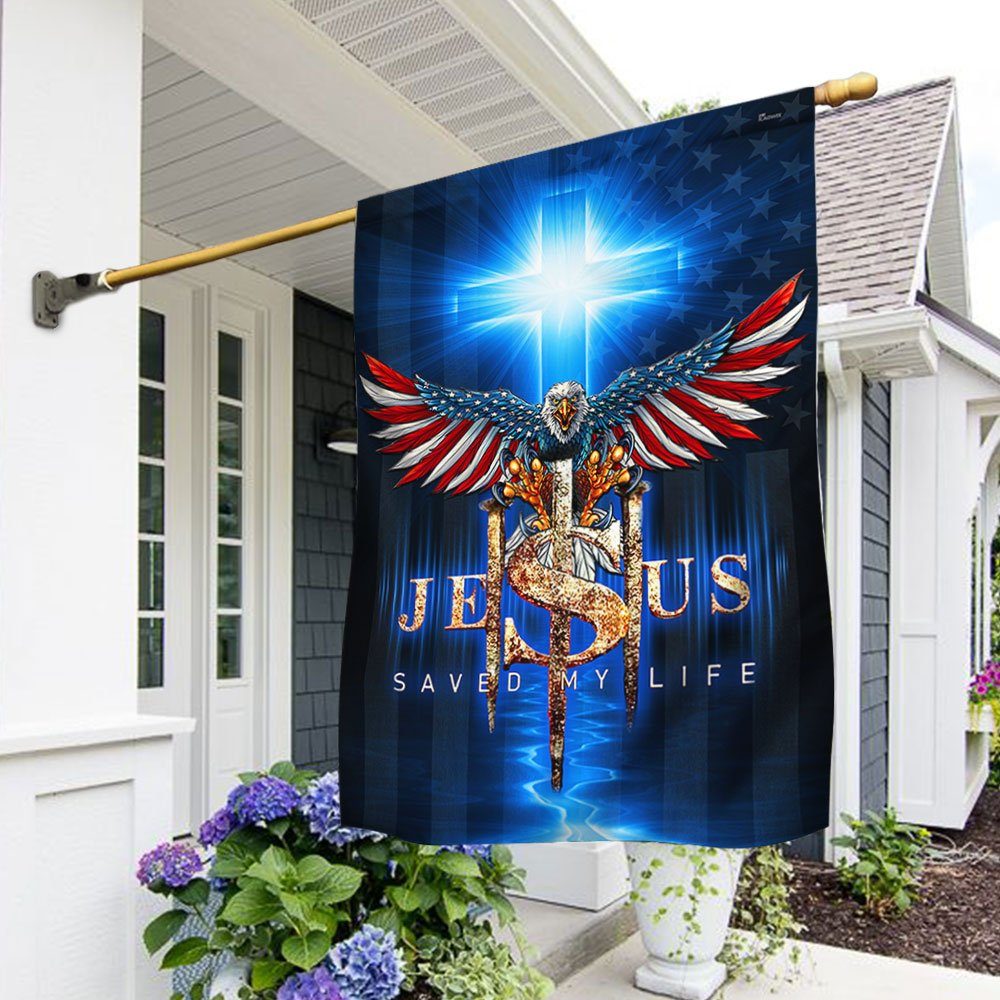 Jesus Saved My Life Flag TQN399F – Flagwix