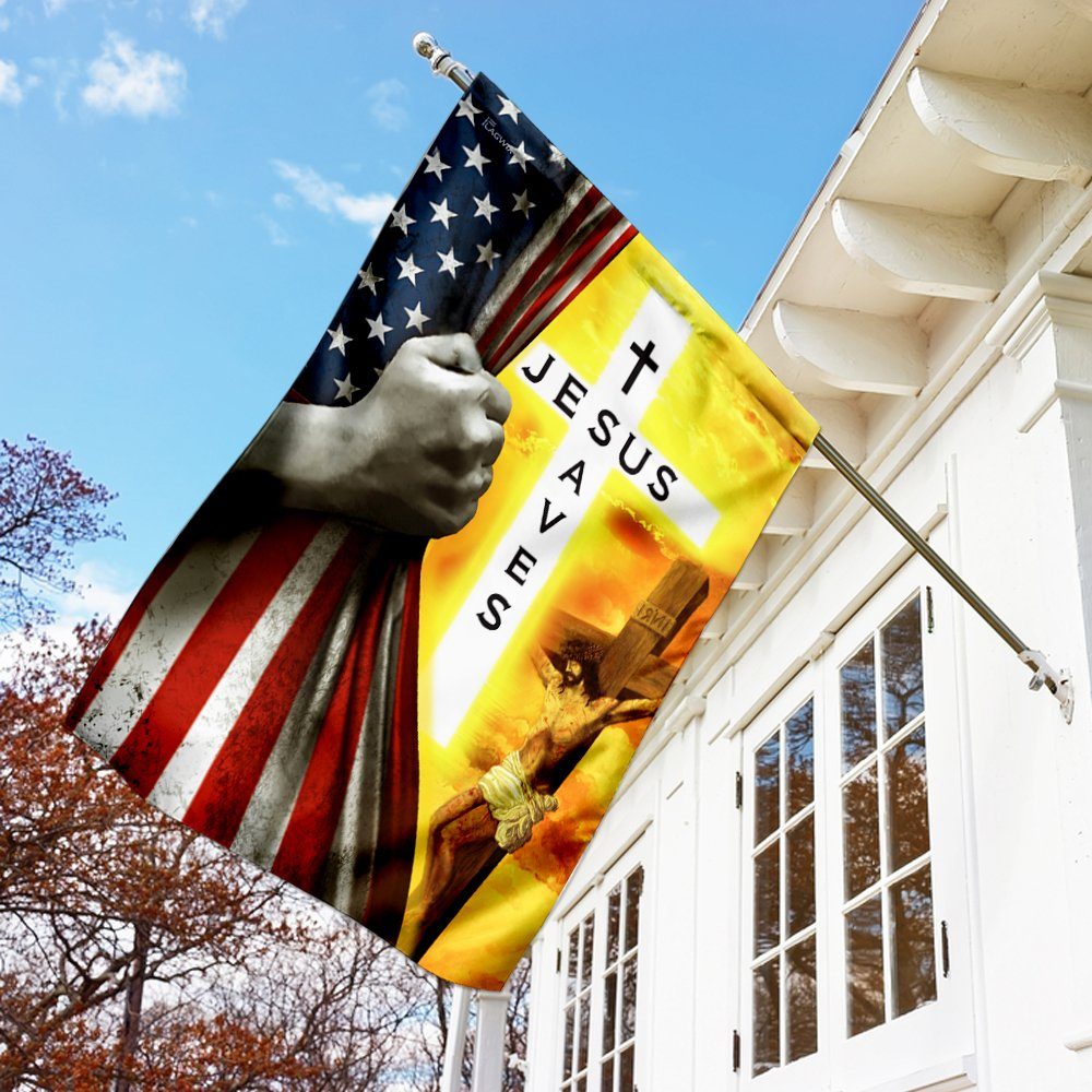 Jesus Saves Christian Flag – Flagwix