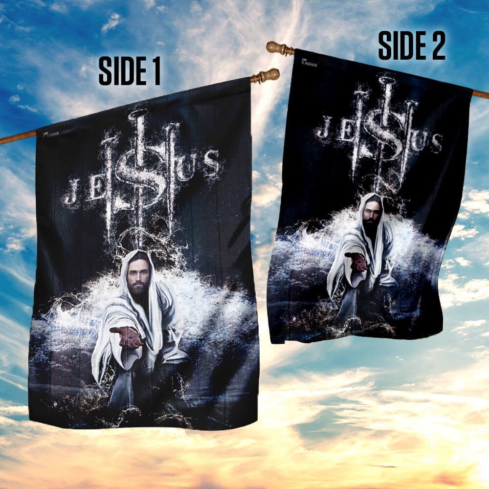 Jesus Saves Us Flag - Flagwix