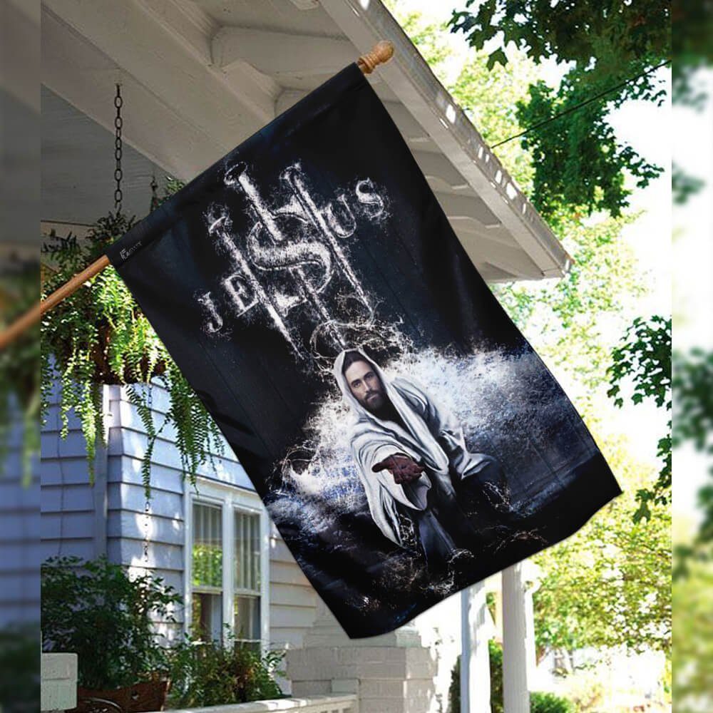 Jesus Saves Us Flag - Flagwix