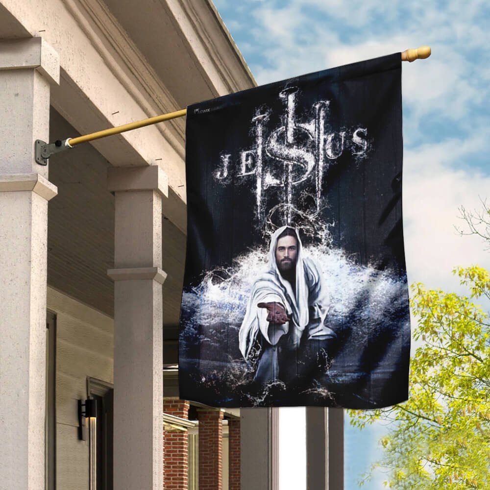 Jesus Saves Us Flag - Flagwix