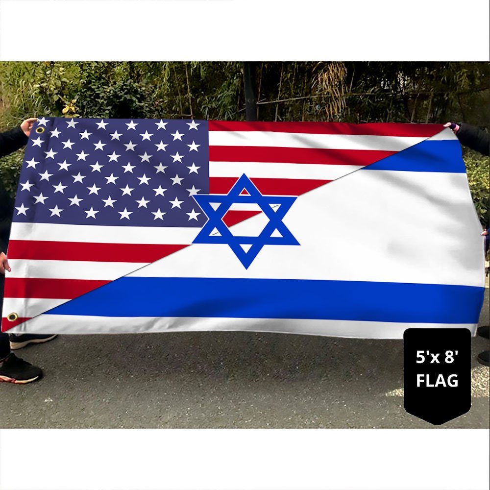 Jewish Flag American Jewish Israel Grommet Flag TRL1962GF – Flagwix