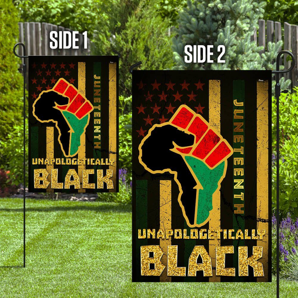 Juneteenth Unapologetically Black Flag – Flagwix