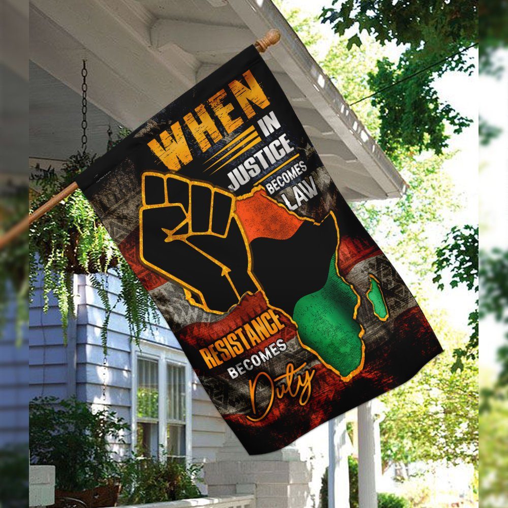 Juneteenth When In Justice Becomes Law Flag - Flagwix