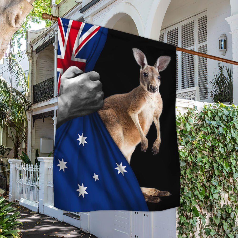 Kangaroo Flag Kangaroo Australian Flag TRL1459F - Flagwix