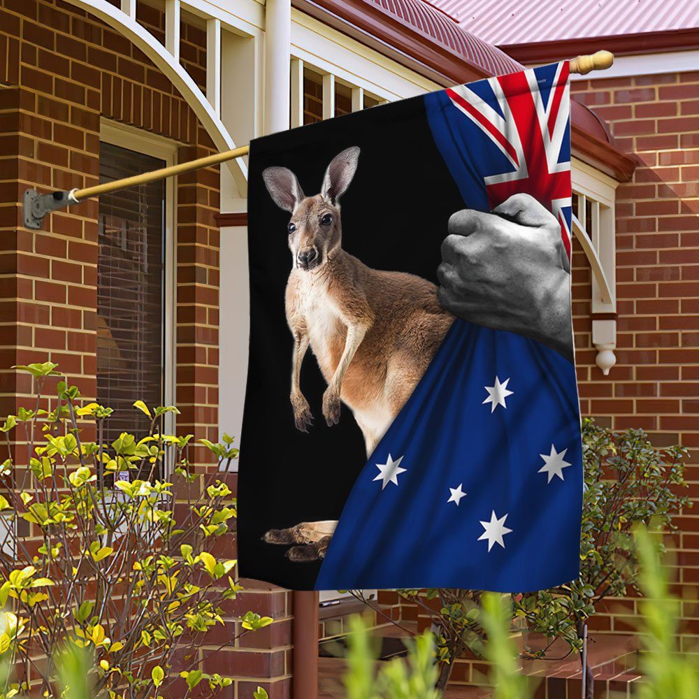 Kangaroo Flag Kangaroo Australian Flag TRL1459F - Flagwix
