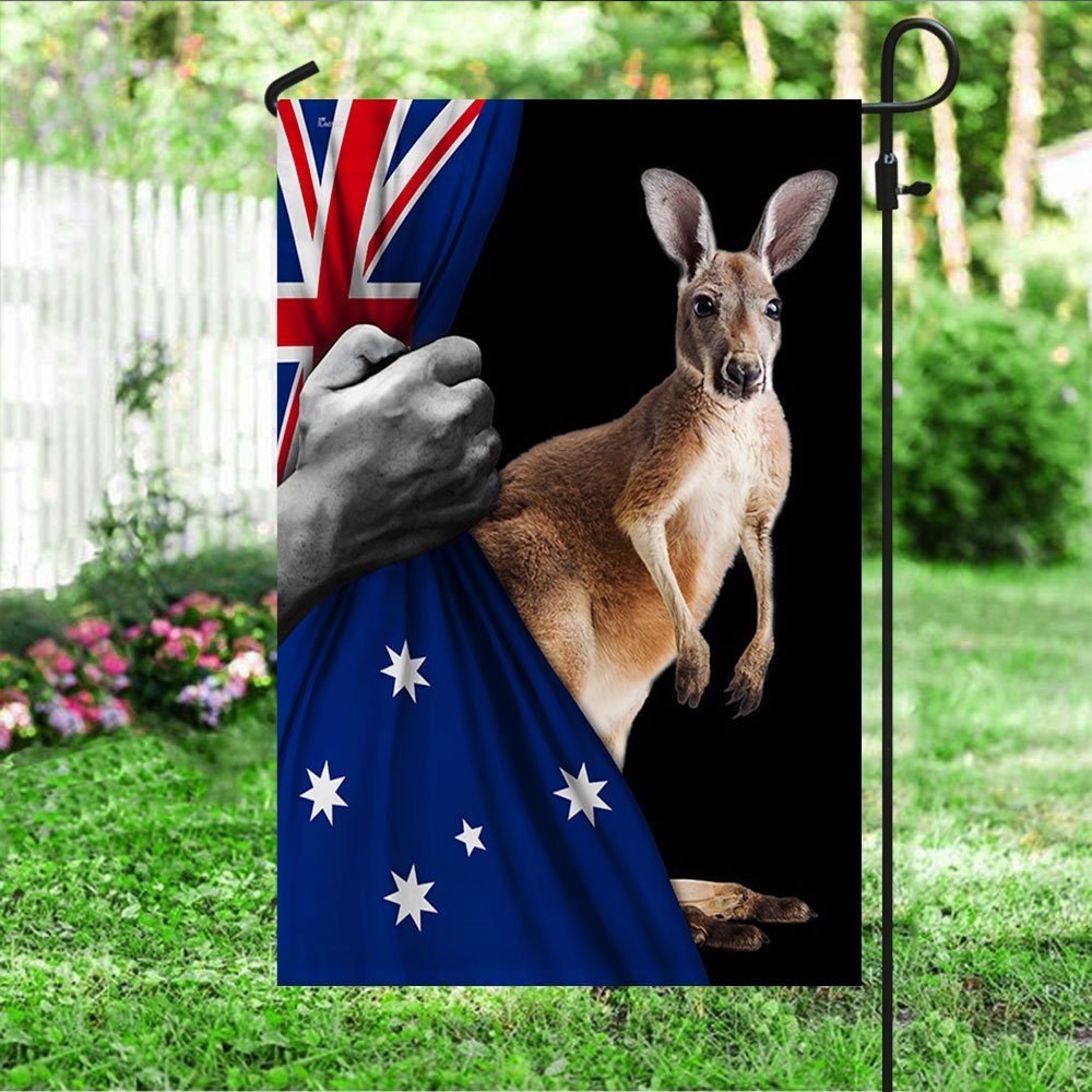 Kangaroo Flag Kangaroo Australian Flag TRL1459F - Flagwix