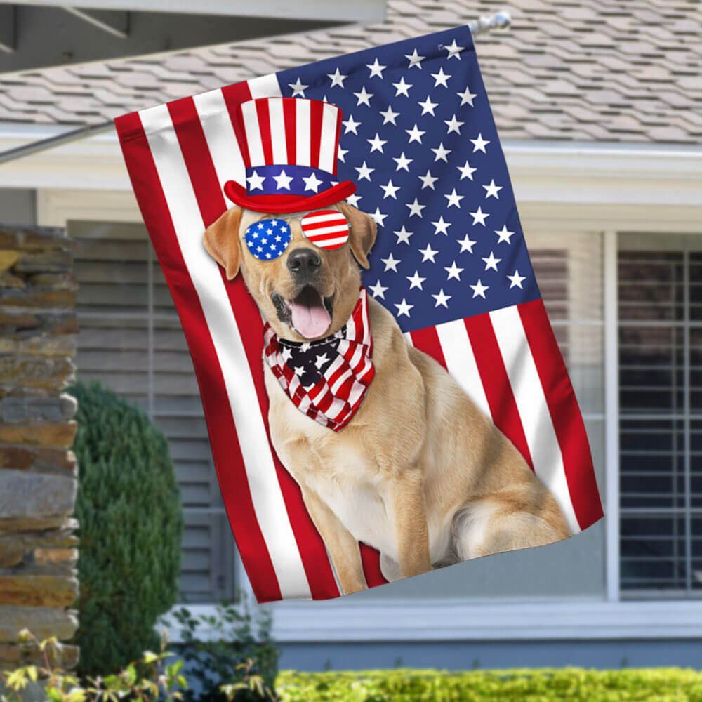 Labrador Dog, Happy 4th of July, Independence Day American Flag ...