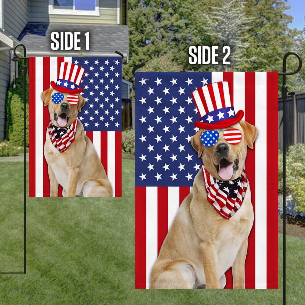 Labrador Dog, Happy 4th of July, Independence Day American Flag ...