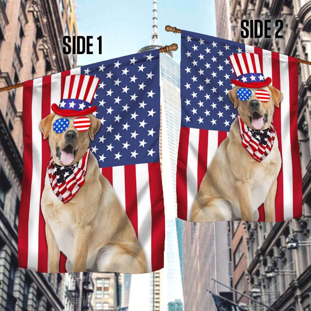 Labrador Dog, Happy 4th of July, Independence Day American Flag ...