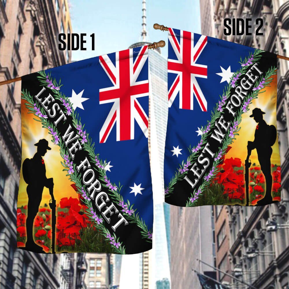 Lest We Forget, Australian Veterans Memorial Flag TPT49F - Flagwix