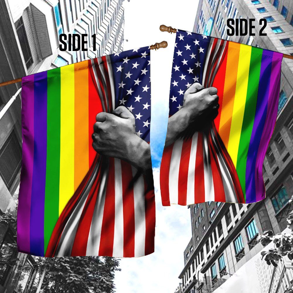 LGBT Flag Rainbow American Flag – Flagwix
