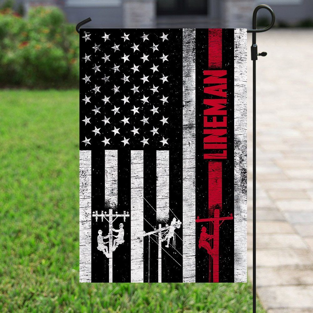 Lineman Pride American US Flag - Flagwix