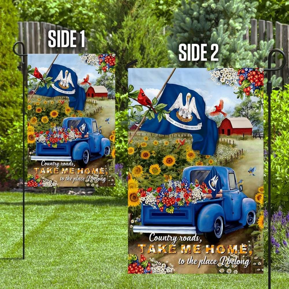 Louisiana Country Roads Flag - Flagwix