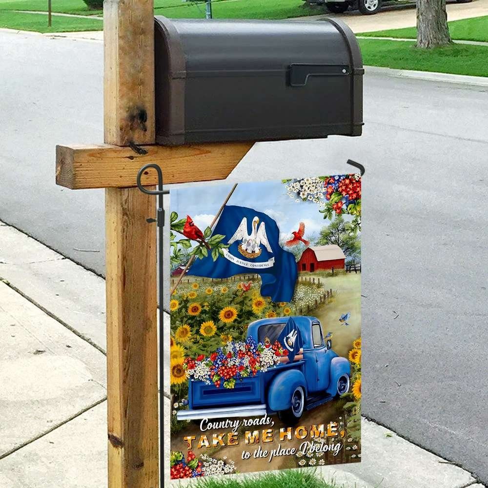 Louisiana Country Roads Flag - Flagwix