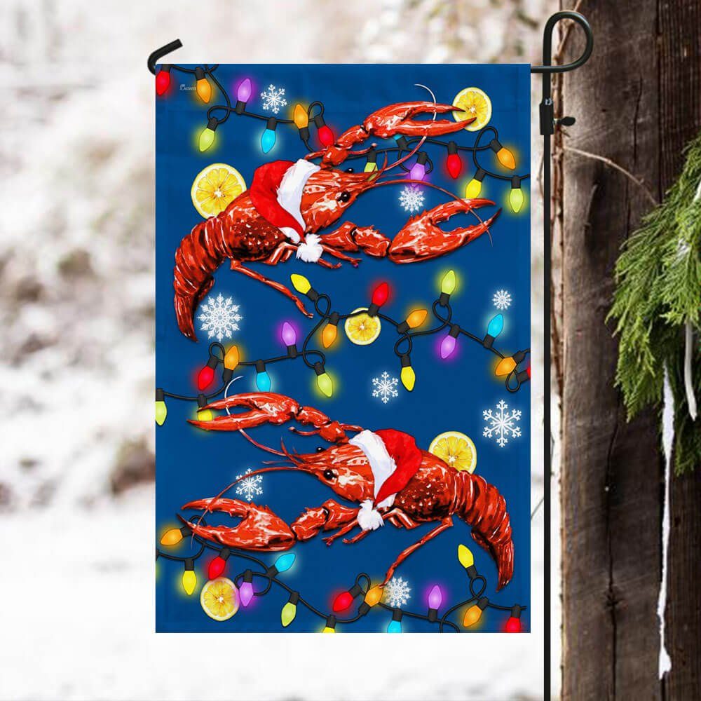 Louisiana Crawfish Christmas Flag LNT702F - Flagwix
