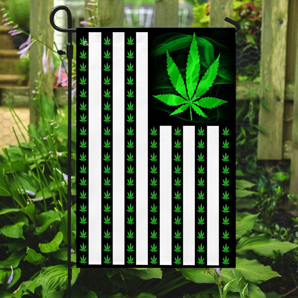 Marijuana Leaf American Flag – Flagwix