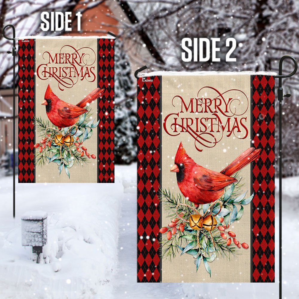 Merry Christmas Cardinal Flag – Flagwix