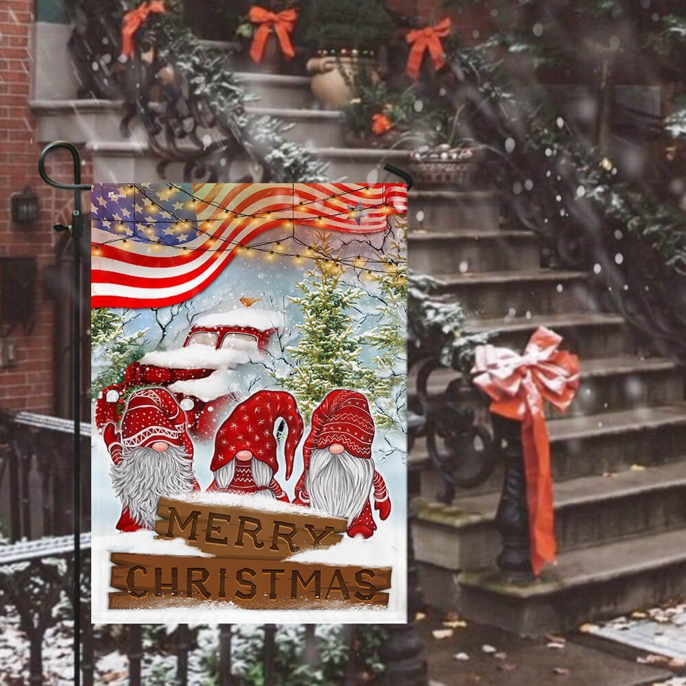Merry Christmas Gnome Flag - Flagwix