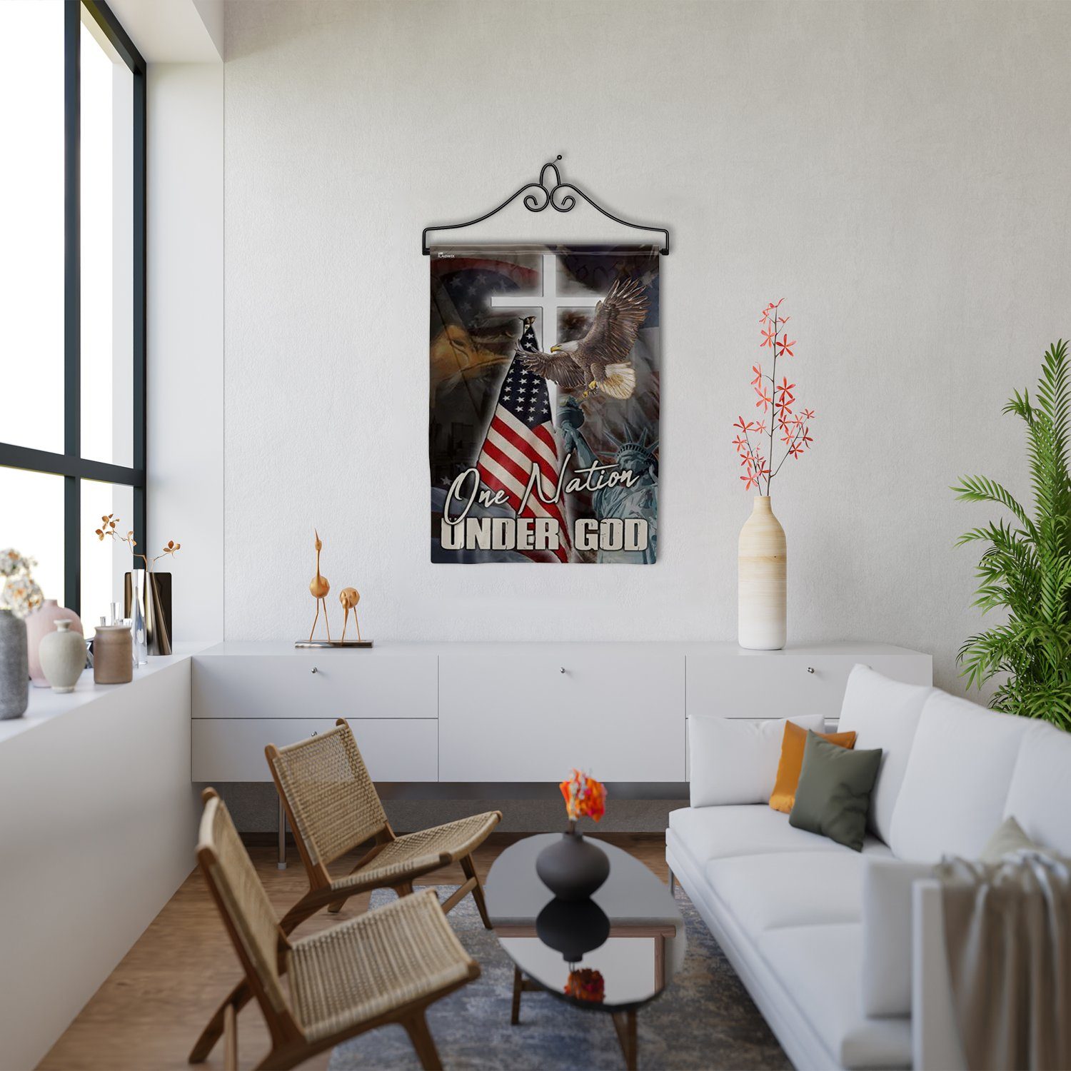 Metal Flag Hanger For Porch - Flagwix