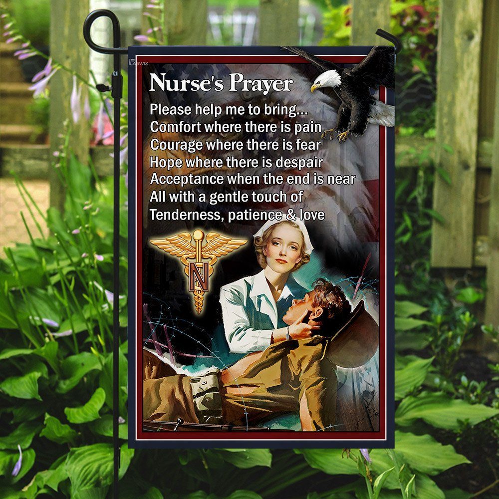 Military Nurse American Flag - Flagwix