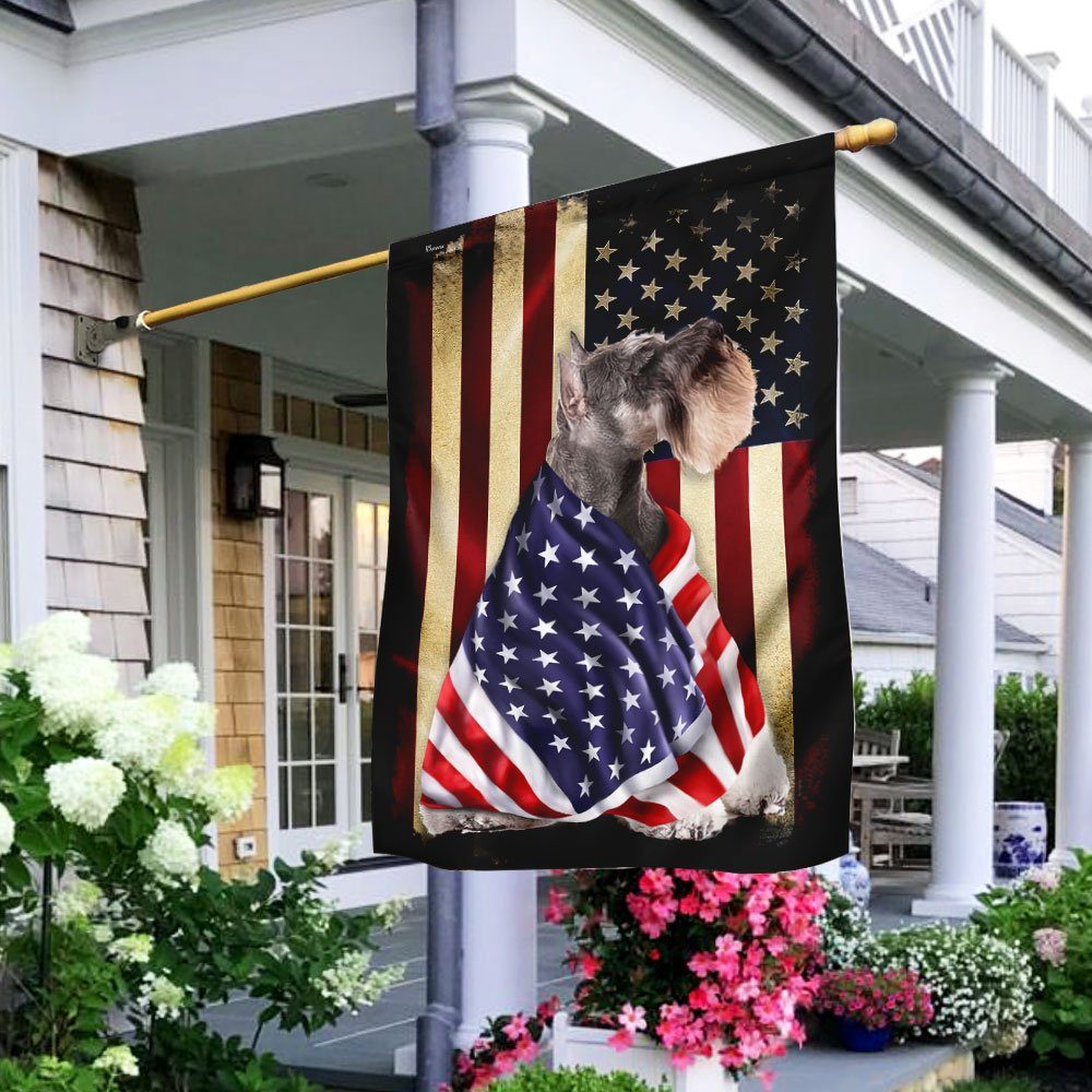 Miniature Schnauzer American Patriot Flag - Flagwix