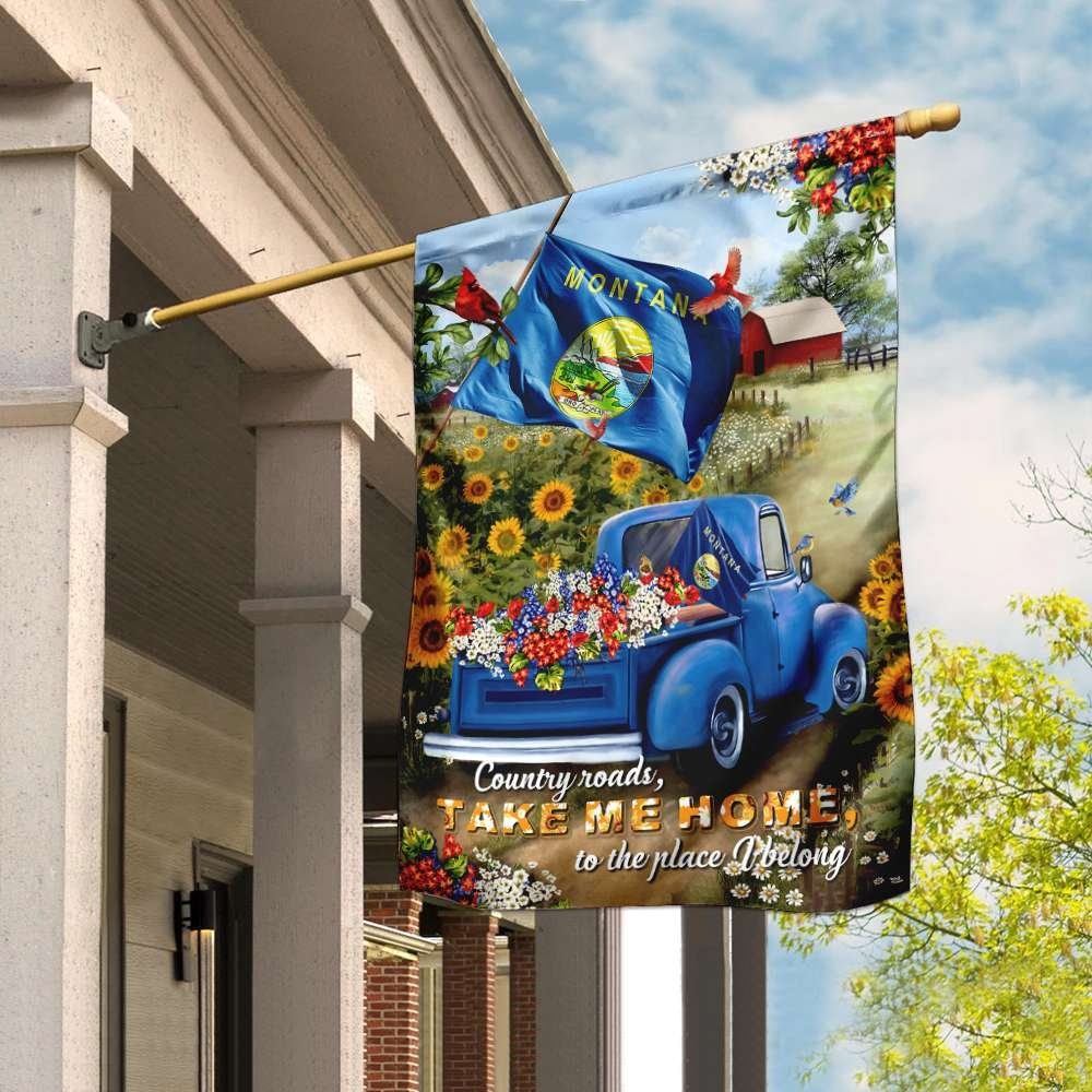 Montana Country Roads Flag – Flagwix