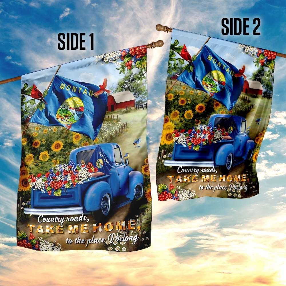 Montana Country Roads Flag – Flagwix