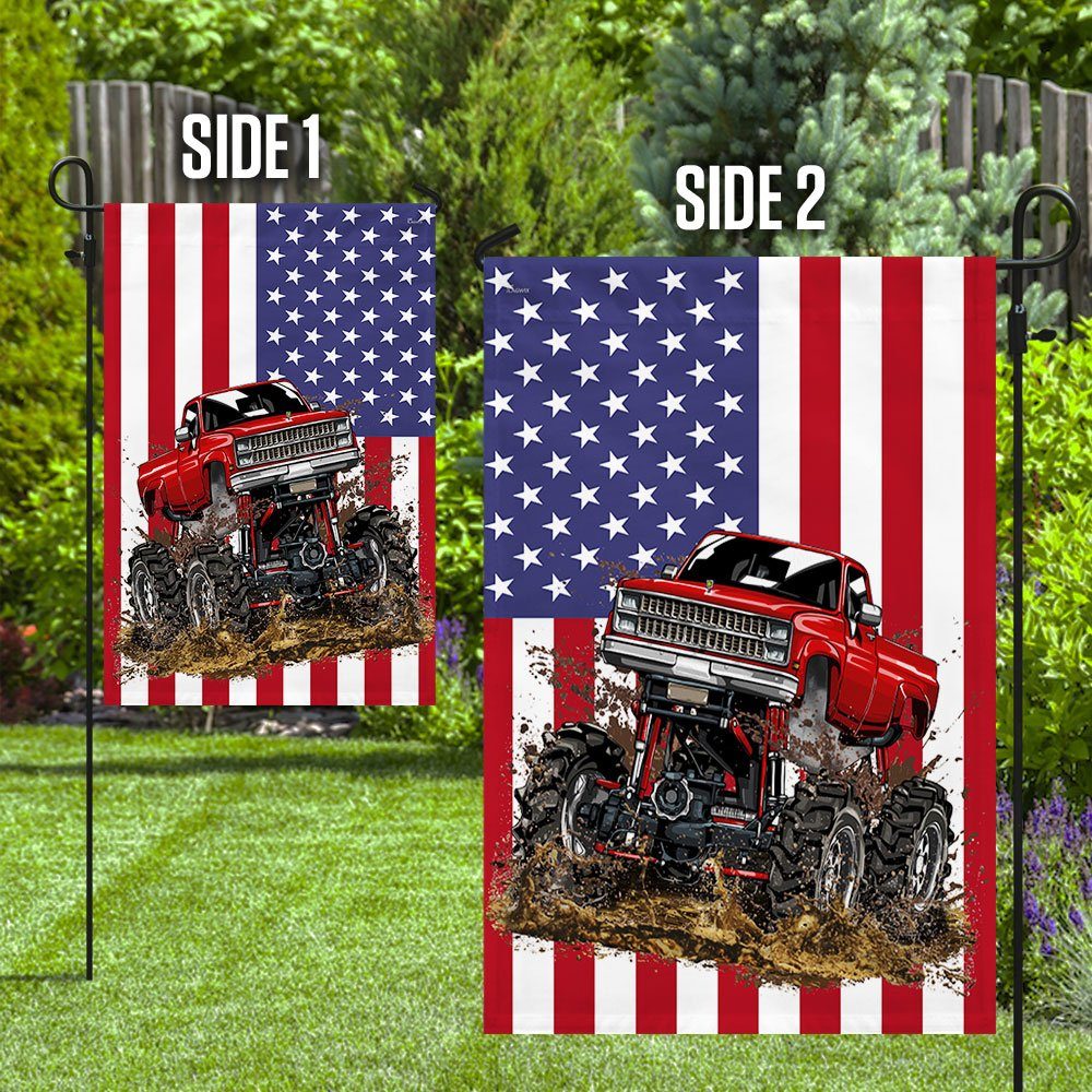Mud Bogging Flag Mud Bog Truck American Flag TRH1851F - Flagwix