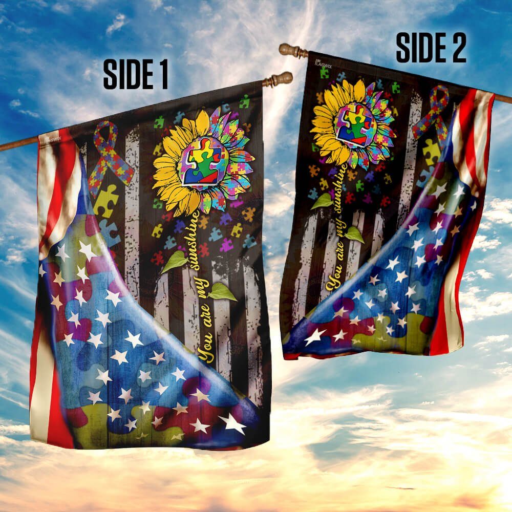 My Sunshine Autism Flag - Flagwix