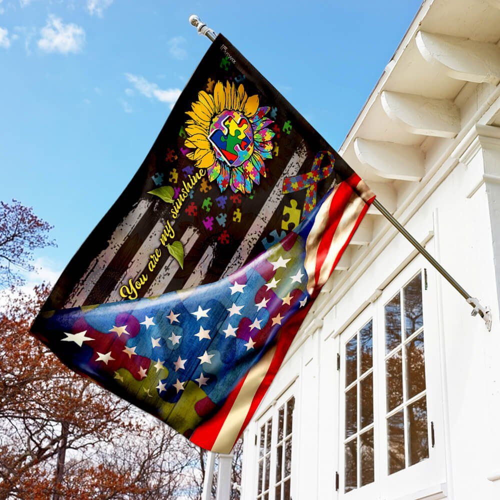 My Sunshine Autism Flag - Flagwix